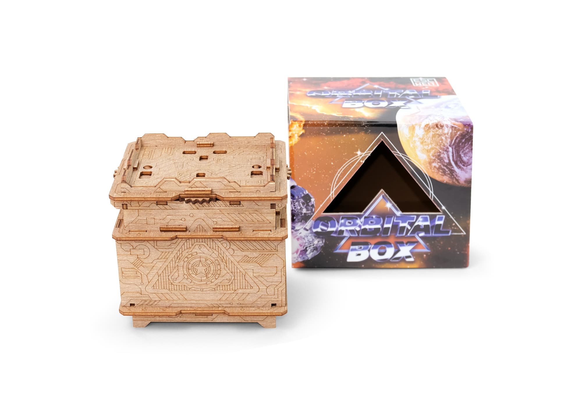 ESC WELT Orbital Box Puzzle - Secret Compartment Wooden Box